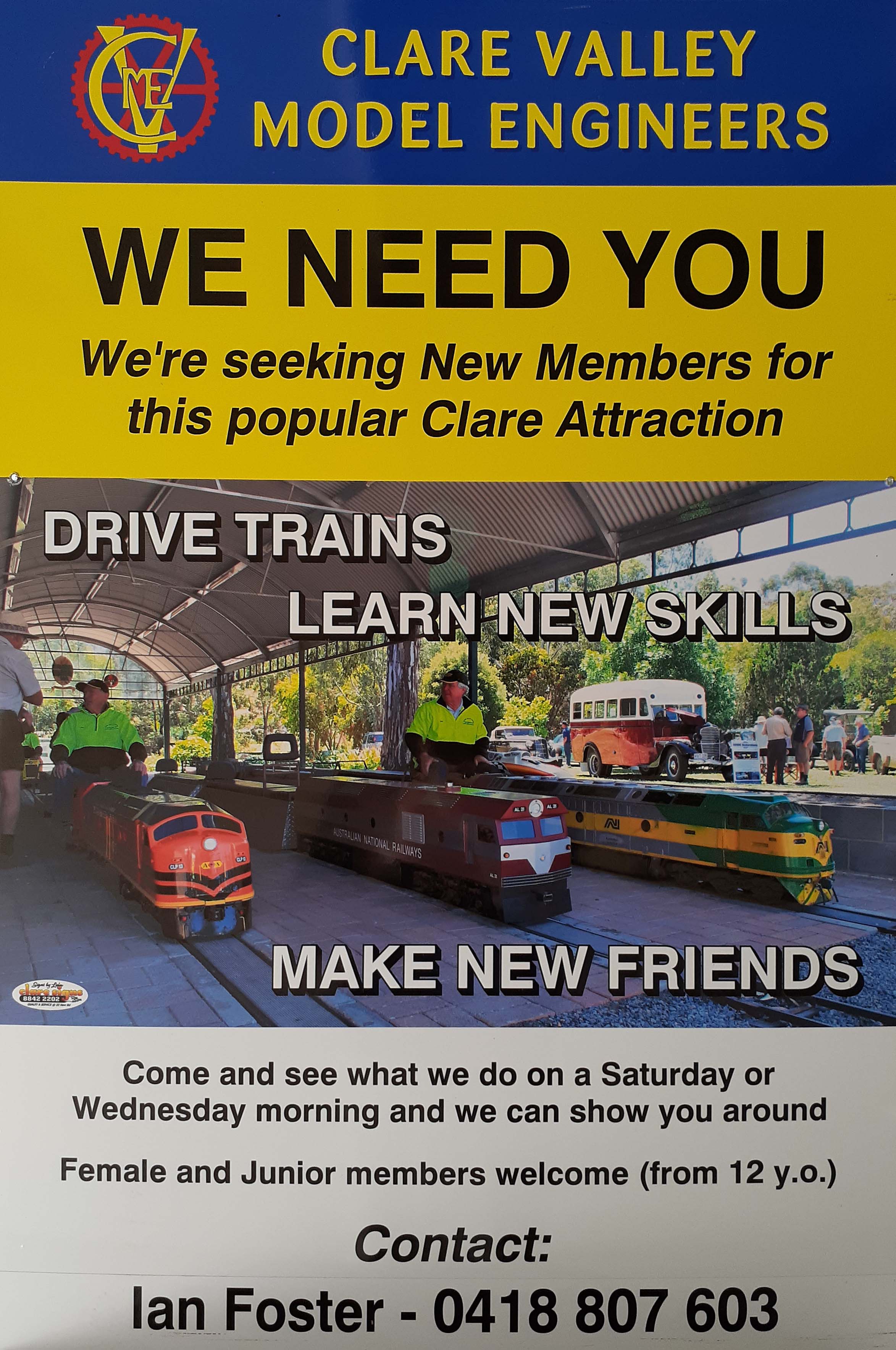 Get Involved – Clare Valley Model Engineers